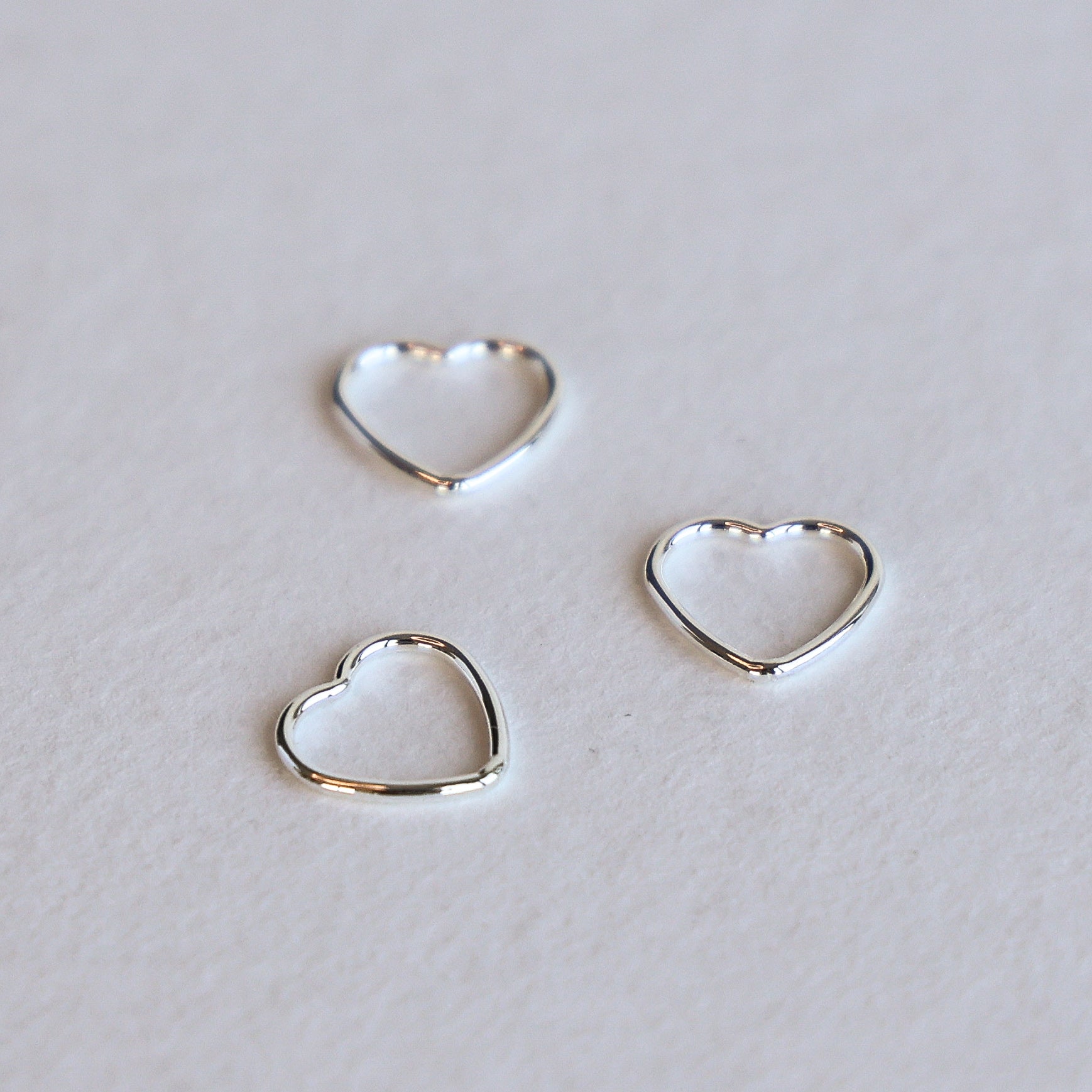 Heart Connector - Set of 3 – Linkd Permanent Jewellery Supplies NZ